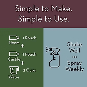 Refill Kit for Emily's Naturals Neem Oil Plant Spray - Makes 48oz - Spray Bottle Not Included