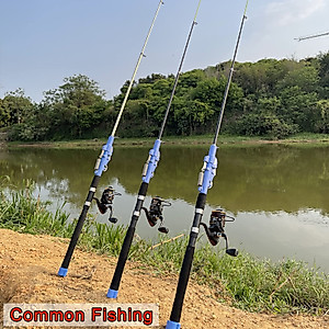 CAIGAO Automatic Fishing Rod Telescopic Fishing Pole，Portable Comfortable EVA Handle, Travel Fishing Pole for Bass Trout Fishing