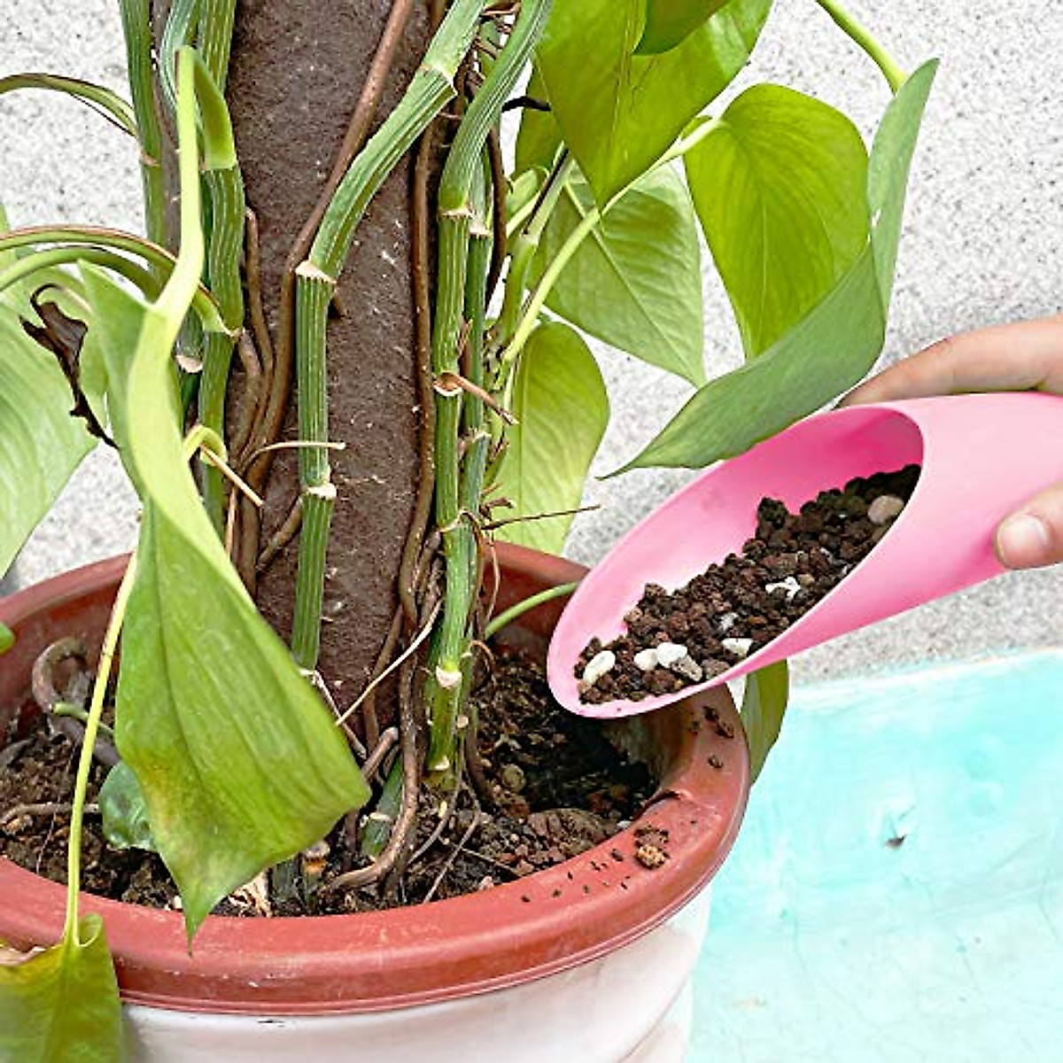 Succulent Tools Set Mini Indoor Gardening Tools Kit with Bag for Transplanting-Pink