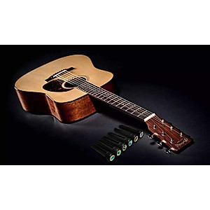 Ebony Guitar Bridge Pins Endpin Inlaid Abalone Dot Acoustic Guitar Replacement Parts Accessories