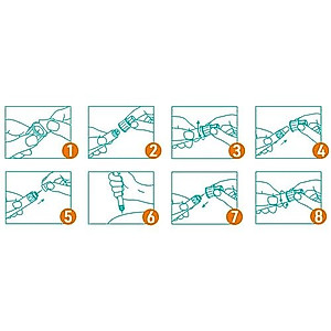 GLUCO-CARE Pen Tips 32G x 5/32’’ (4mm), Universal Fit, Optimal Skin-Contact Base for Comfort, Sterile, 100/bx