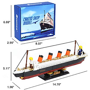 SuSenGo Building Block Kit for Titanic-481pcs Bricks Toy Building Sets for Adults Kids Educational Toys