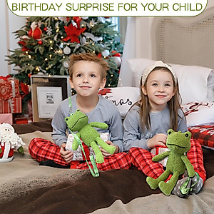 Cevly Cute Frog Plush Toy Crossbody Bag Shoulder Bags Frog Soft Stuffed Plush Toy Backpack Animal Stuffed Toys Frogs Plush Doll Cartoon Satchel Handbags Birthday Gifts (Green)