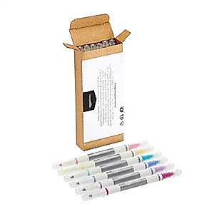 Amazon Basics Erasable Highlighters - Dual Tip, Assorted Colors, 12-Pack