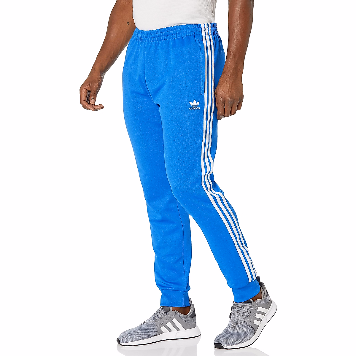 adidas Originals Men's Adicolor Classics Superstar Track Pants, Bluebird/White, Large