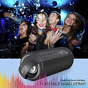 Bluetooth Speaker, ZEALOT Portable Bluetooth Speaker, Wireless Speaker with 20 Hours Playtime, Dual Pairing, Loud Stereo, Hiking Bluetooth Speaker with Hand Strap, Outdoor Speaker for Cycling & Travel