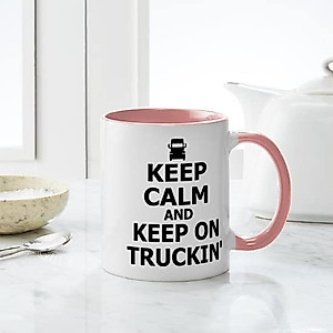 CafePress Keep On Truckin' Mug Ceramic Coffee Mug, Tea Cup 11 oz