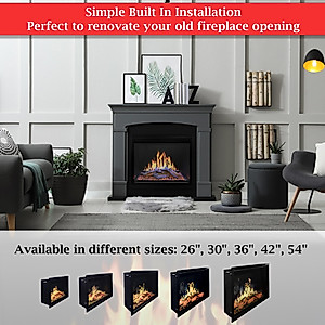 Modern Flames Orion Traditional 42-inch Heliovision Virtual Smart Built in Electric Firebox OR42-TRAD - Electric Fireplaces