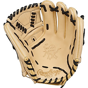 Rawlings | HEART OF THE HIDE R2G Baseball Glove | Right Hand Throw | 11.75" - 2-Piece Solid Web | Camel