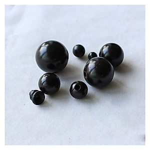 SASHUN YU 20pcs/lot Natural Black Sandalwood Loose Beads 6 8 10 12 15 18 20mm Pick Size Round Charms Wooden Beads DIY Jewelry Making T53 (Color : As Photo 20pcs, Item Diameter : 15mm)