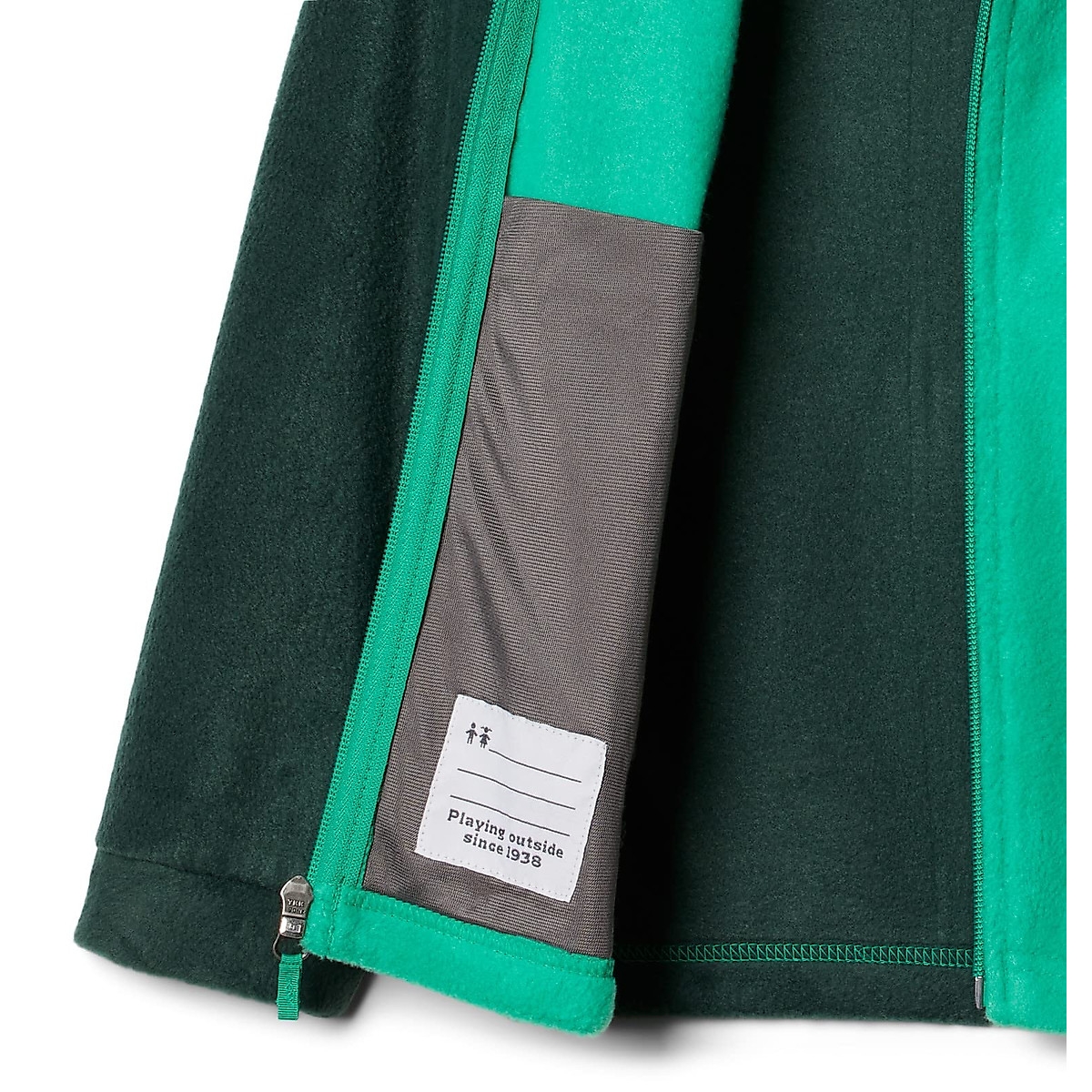 Columbia Toddler Boys Steens Mountain II Fleece, Dark Lime/Spruce, 2T