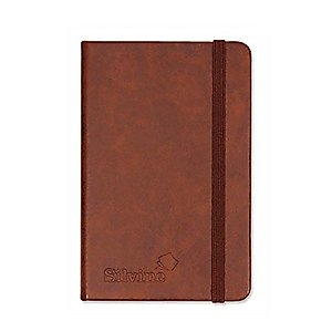 Silvine Executive Soft Feel Pocket Notebook Ruled with Marker Ribbon 160pp 90gsm 143x90mm Tan Ref 196T