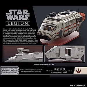 Star Wars: Legion A-A5 Speeder Truck Unit Expansion - Rugged Combat Transport! Tabletop Miniatures Strategy Game for Kids and Adults, Ages 14+, 2 Players, 3 Hour Playtime, Made by Atomic Mass Games