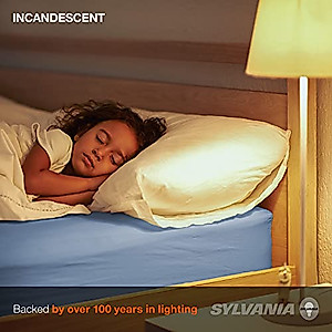 SYLVANIA Incandescent Double Life Light Bulb, 60W B10 Chandelier , Candelabra Base, Clear, Blunt Tip, Soft White - 6 Pack (18750)