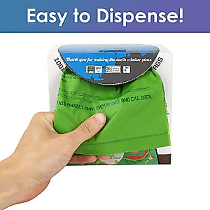 Cacus 100% Compostable Trash Bags, 13 Gallon/49.2L, 80 Count, Heavy Duty 0.90 Mils Thickness, Tall Kitchen Trash Bags, Food Waste Bags, US BPI ASTM D6400 and Europe OK Compost Home Certified