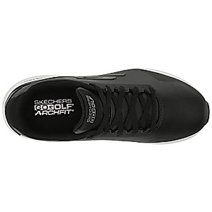 Skechers Men's Max 2 Arch Fit Waterproof Spikeless Golf Shoe Sneaker, Black/White, 12 Wide