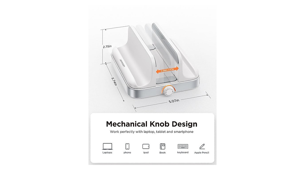 JOYROOM Vertical Laptop Stand - Space Saving & Adjustable Laptop Holder