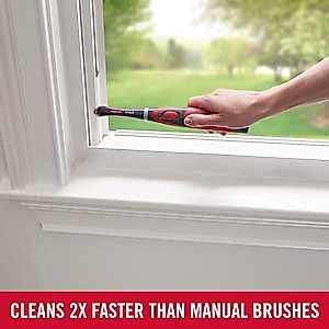 Rubbermaid Reveal Power Scrubber with Multi-Purpose & Grout Head, Cordless Electric Battery Powered Scrub Brush, Water Resistant, for Home/Kitchen/Bathroom/Grout/Tile/Shower/Tub