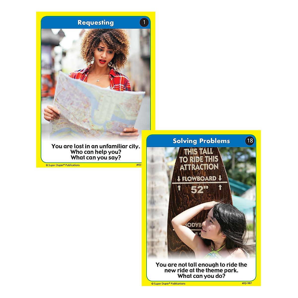 Super Duper Publications | Photo Practical Pragmatics Fun Deck | Conversation and Social Skills Flash Cards | Educational Learning Materials for Children
