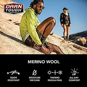 Darn Tough (Style 1403) Men's Hiker Hike/Trek Sock - Charcoal, Large