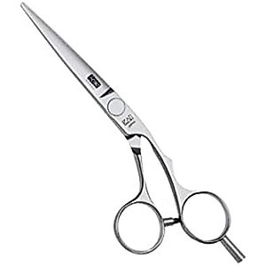 Kasho Silver KSI 55OS Offset Hair Cutting Scissors 5.5 Inches