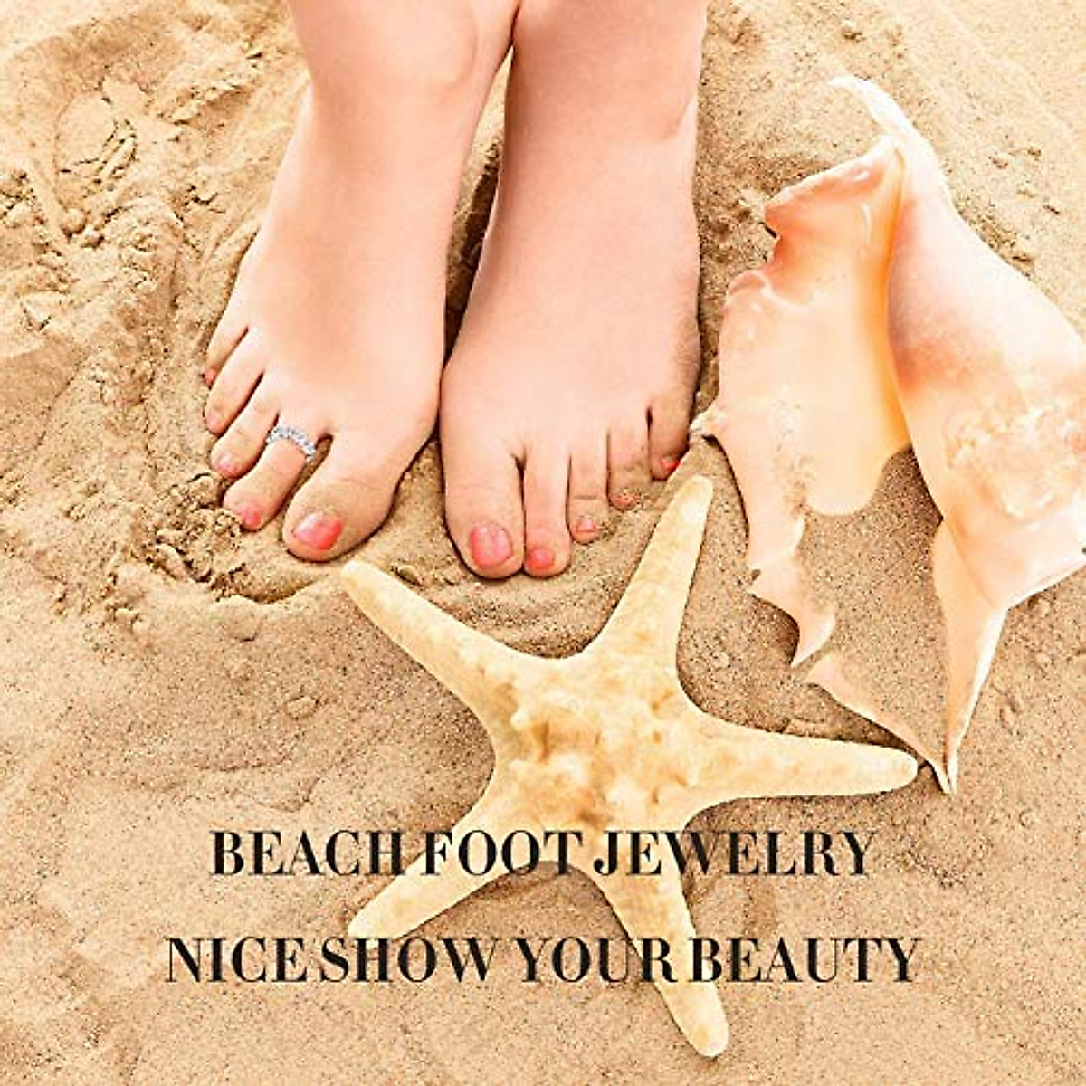 Anicina Open Band Toe Ring for Women Men Various Types Tail Ring Set Summer Beach Jewelry Toe Finger Ring Comfort Wear