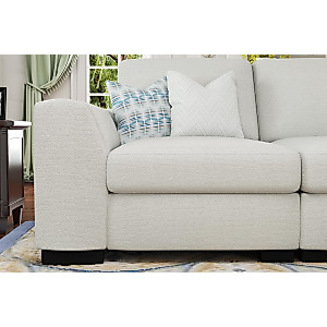 Youmumeub Oversized Modular Sectional Couch with 4 Lumbar Pillows, L Shaped Couches for Living Room, 130" 4 Seater Sofas with Storage Ottoman U Shaped Sofa, Beige