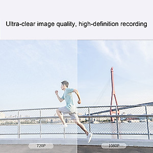 Zerodis Sports DV Surveillance Outdoor Camera, Rechargeable Battery Powered 1080P Wireless WiFi with Night Vision Spotlight AI Motion Detection USB Powered for Daily Exercise