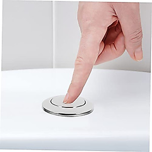Cabilock Water Tank Single Button Air Switch Toilet Tank Toilet Accessories Single Flush Toilet Button Toilet Button with Thread Diameter Dual Water Valve Single Flushing Toilet Button Air