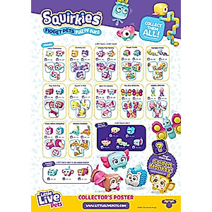 Little Live Pets - Squirkies: 5 Pack | Interactive Toys, Fidget Feature, Click, Flick, Tangle, Pop, 30+ to Collect, Multiple Fidget Points, for Kids Ages 5+.