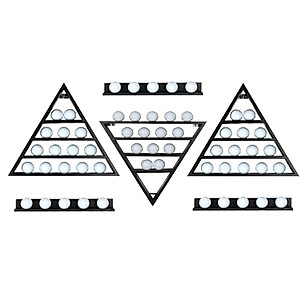 Golf Ball Display Case,Hole in One Golf Ball Display Case,for Display and Collection Golf Ball Display Case Wall Mount，Black(Wood)