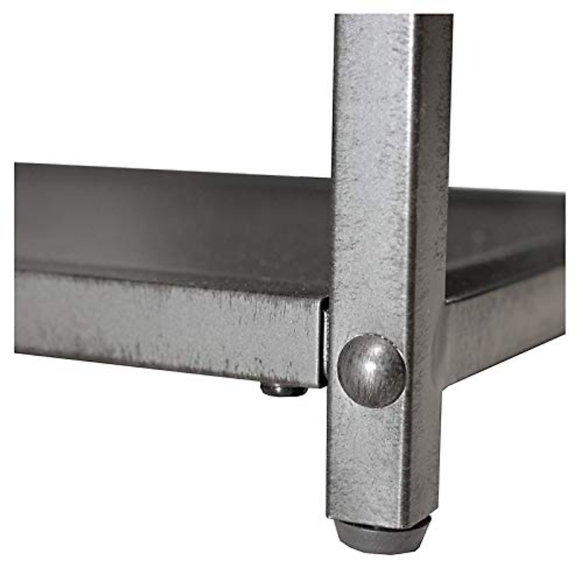 Furniture of America Zin Industrial Metal 6-Shelf Bookcase in Powder Coated Gray