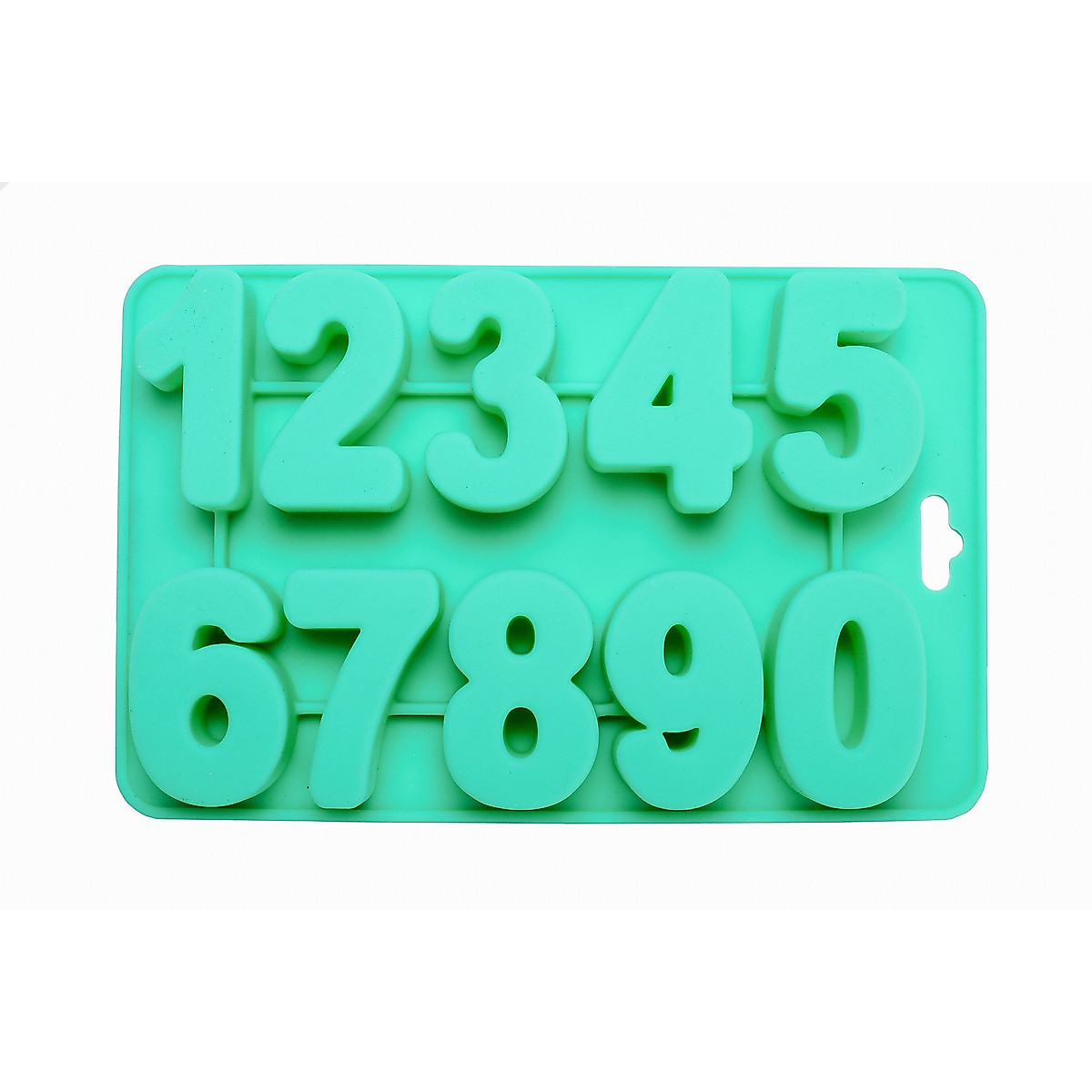 Traytastic! Silicone Number Mold 0-9 Tray - Large 1.75" Tall Numbers - Crafting, Baking, Molding, Melting