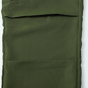 Ollysqiar Khaki Pants for Women Parachute Pants with 4 Shapewear Leggings for Women Yoga Pants for Women with fold Over Waistband Jean Capris for Women Casual Summer Black Footless Tights