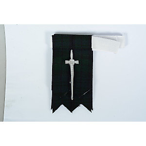 Traditional Scottish Black Watch 8 Yard Tartan Kilt 40