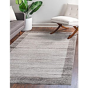 Rugs.com Angelica Collection Rug – 9' x 12' Light Gray Medium Rug Perfect for Living Rooms, Large Dining Rooms, Open Floorplans