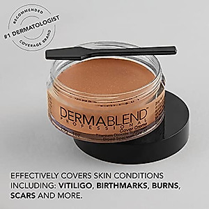 Dermablend Cover Creme High Coverage Foundation with SPF 30, 25N Natural Beige, 1 Oz.