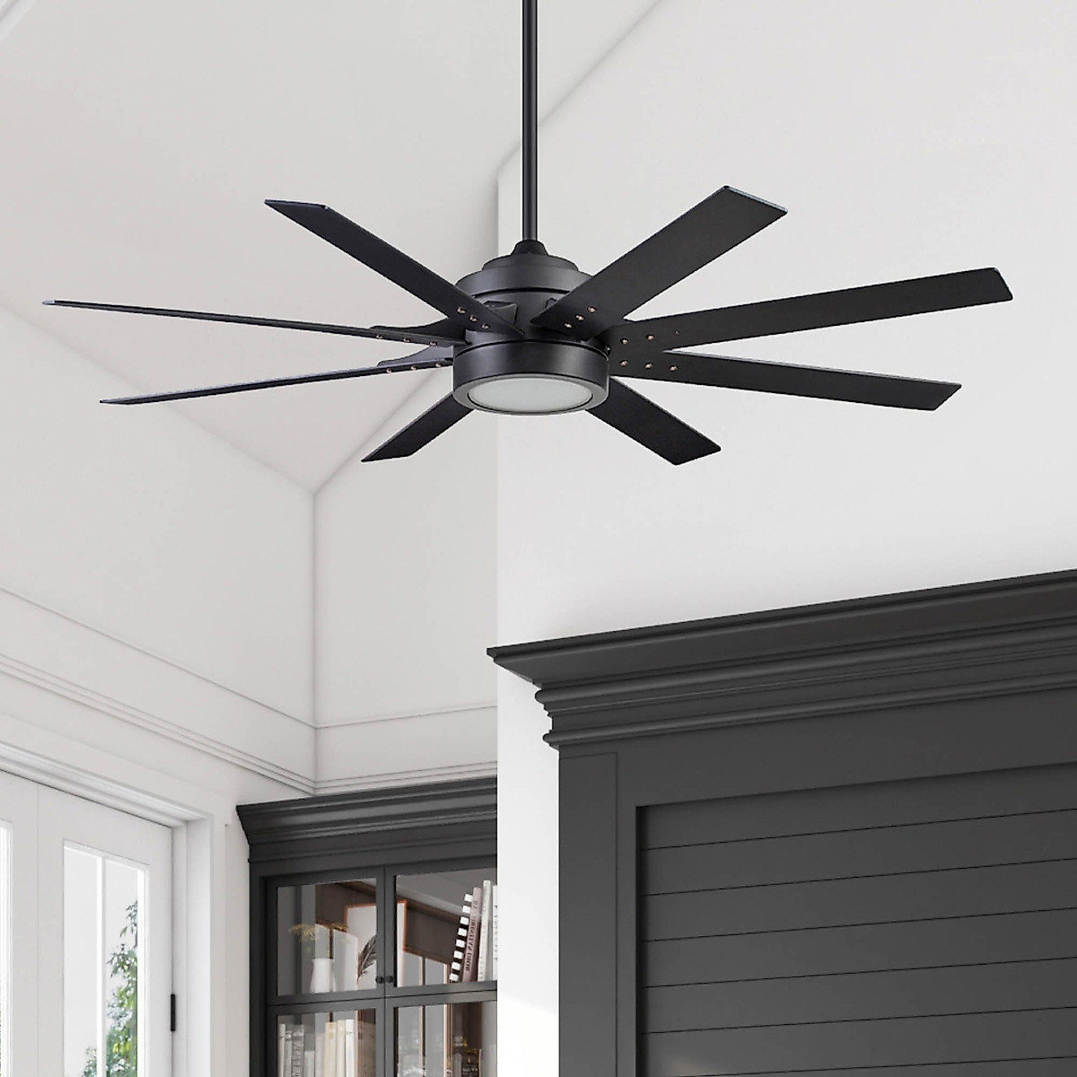 Honeywell Ceiling Fans 51473-01 Xerxes Ceiling Fan, 62, Matte Black