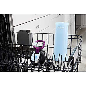 Contigo Fit Shake & Go 2.0 Shaker Bottle with Leak-Proof Lid, 28oz Gym Water Bottle with Whisk and Carabiner Handle, Dishwasher Safe Mixer Bottle, 2-Pack Periwinkle & Sake