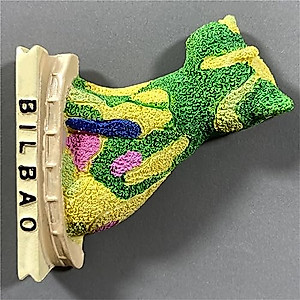 Puppy Sculpture Guggenheim Museum Bilbao Spain Refrigerator Magnet Travel Souvenir Fridge Decoration 3D Magnetic Sticker Craft Collection