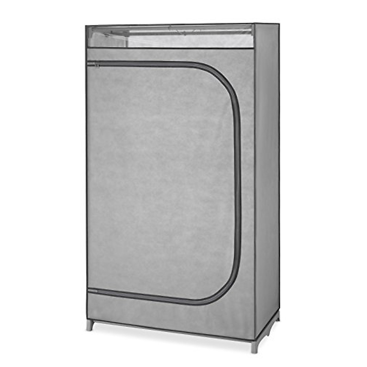 Whitmor Clothes Rack with Cover Portable Wardrobe Clothes Closet with Hanging – 36” W x 64” H x 19.75” D – Perfect for Home, Storage Room, Dorm, etc. – Not for Outside Use - No-Tool Assembly