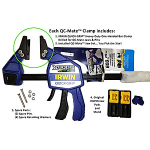 QC-Mate by XBoom Coupler (1/2" & 3/4" Duo-Jaw Set, 12” QC-Mate Clamp)