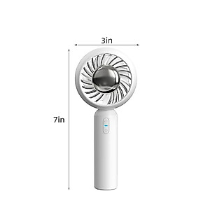 SpaLoo Portable Handheld Fan, Rechargeable Air Conditioner Fan, 3 Speed Adjustable Cooling Fans That Blow Cold Air, Gifts For Women Men Travel/Camping/Outdoor