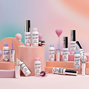 RARJSM Glow in The Dark Nail Art Gel Liner 12 Soft Pastel Colors Neon Green Blue Purple Pink Painting Luminous Polish Set UV LED Curing Requires Thin Brush for Swirl Nails Design