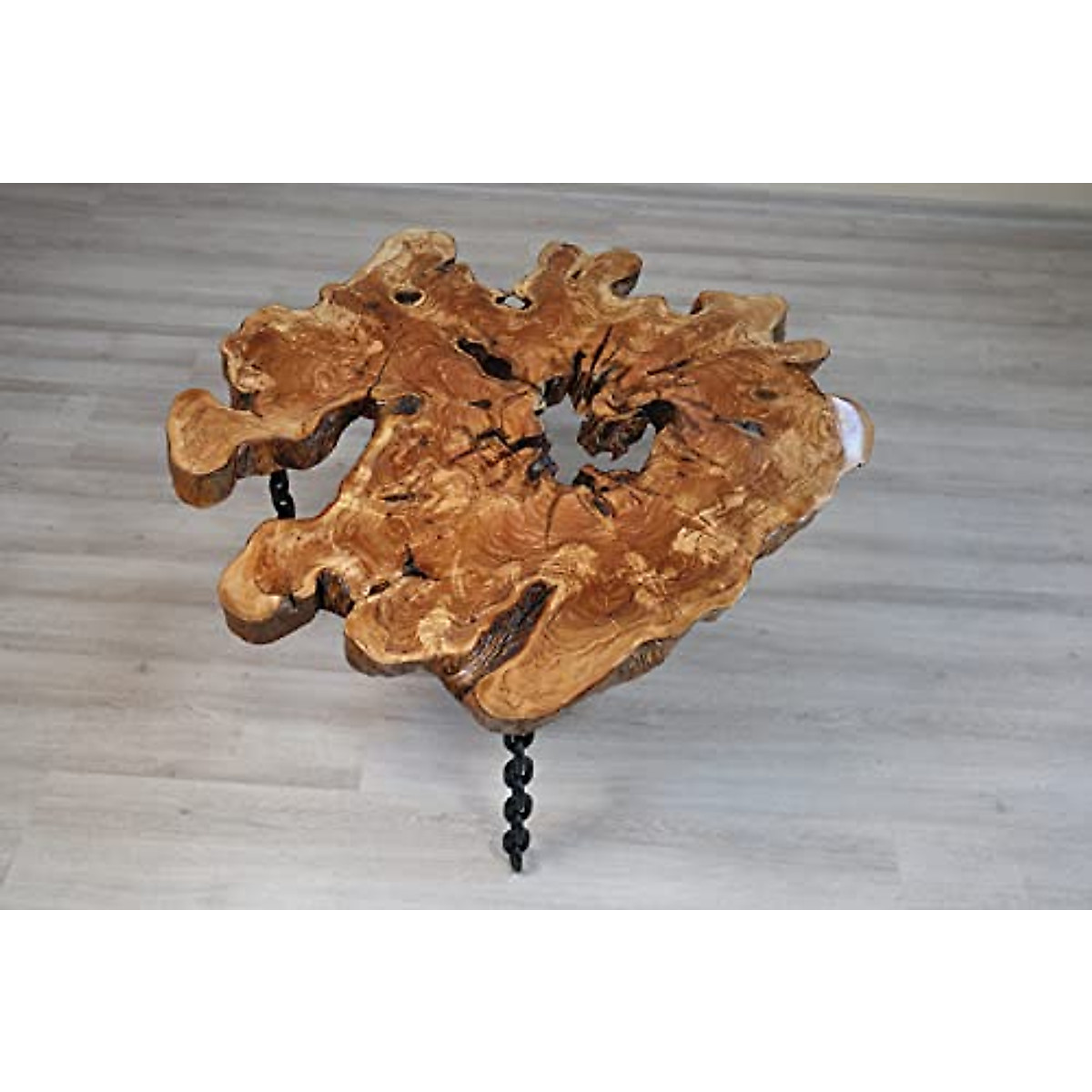 Live Edge Olive Tree Amazing Naturally Form Wood Slab, Big Coffee Table 86 X 75 cm (Handmade)