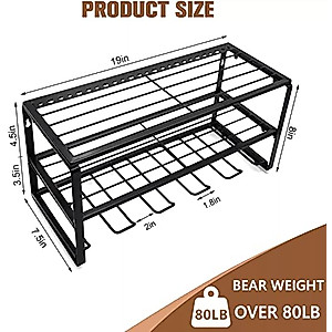 Keepsy Power Tool Organizer Utility Rack, Wall Mount, PegBoard, Heavy Duty Garage Tool Organizers Cordless Drill Holder and Storage Organization, Great Father's Day Gift