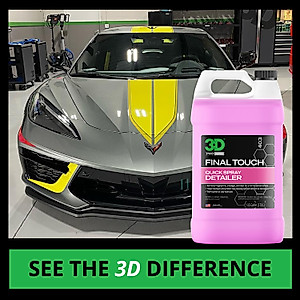 3D Final Touch Quick Detail Spray - Easy Spray On, Wipe Off Showroom Shine 1 Gallon