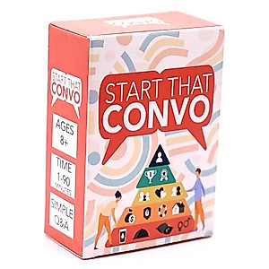 Start That Convo - Conversation Starter Cards for Teens, Friends, Couples and Teachers. Great for Get to Know You Games and Activities.