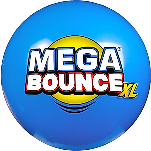 Wicked Mega Bounce XL - The World's Bounciest Inflatable Ball! Extra Large Bounce Ball for All Terrain Bounceability! Super Grip Graphics Outdoor Exercise Ball to Catch Easily. Blue or Red