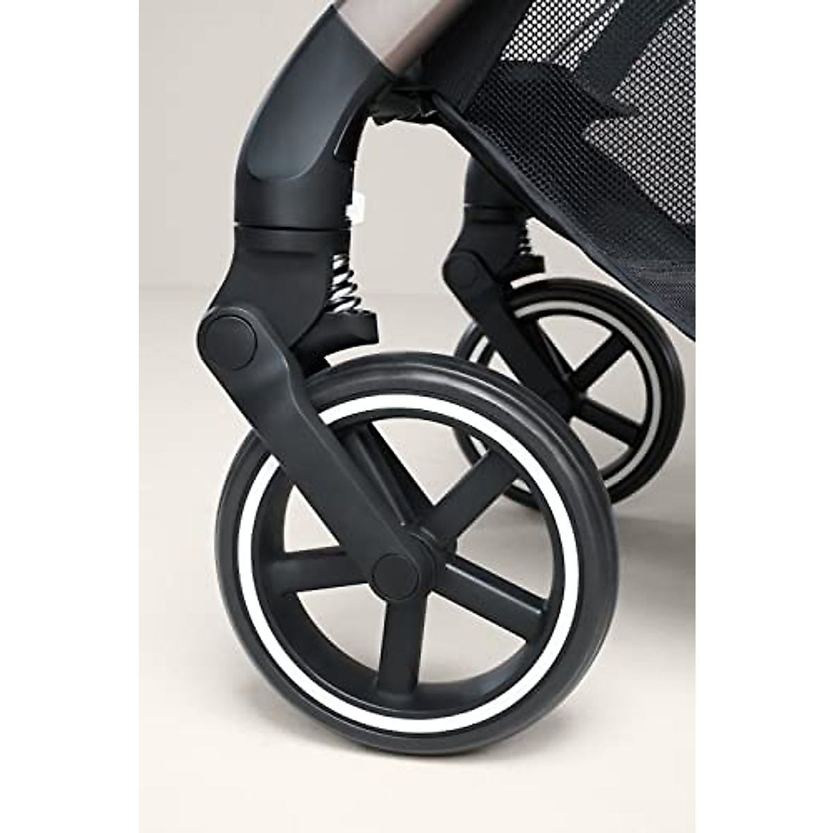 Cybex Balios S Lux Toddler and Baby Stroller with Reversible Seat, Unique One-Pull Harness, and Multiple Recline - Travel System Ready, with One Hand Fold, Silver Frame/Moon Black Seat